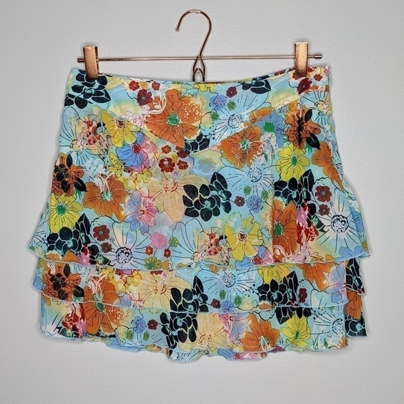 tracia sodi | Skirts | 35 Tracia Sodi Colorful Floral Mini Skirt 78 ...